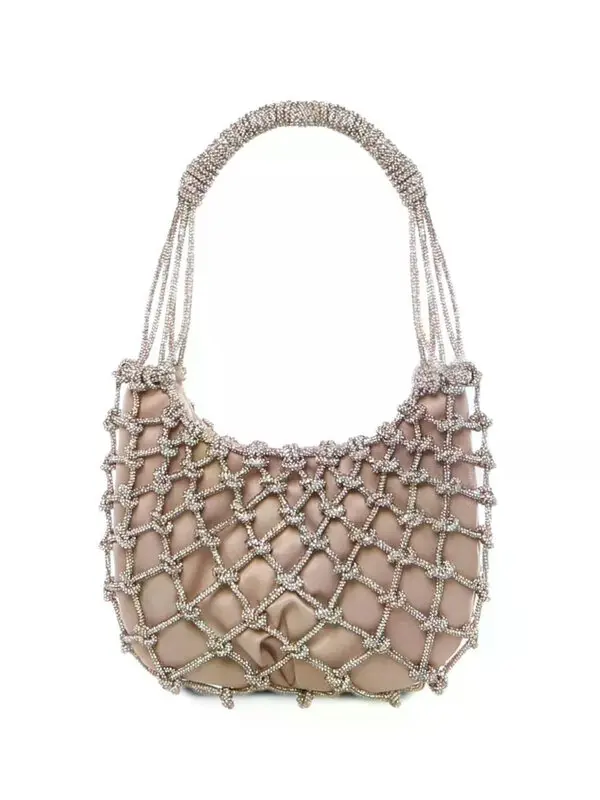 Rosantica Crystal-embellished Shoulder Bag - Neutrals