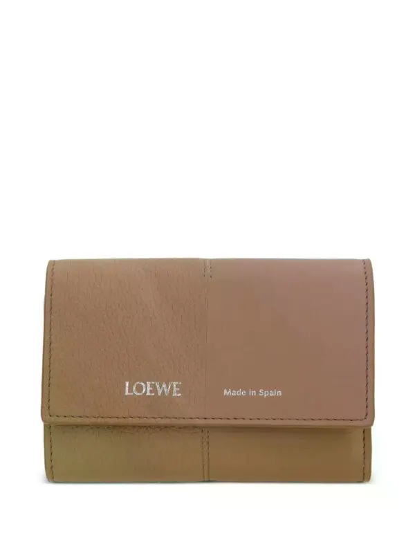 Loewe Leather Wallet - Neutrals
