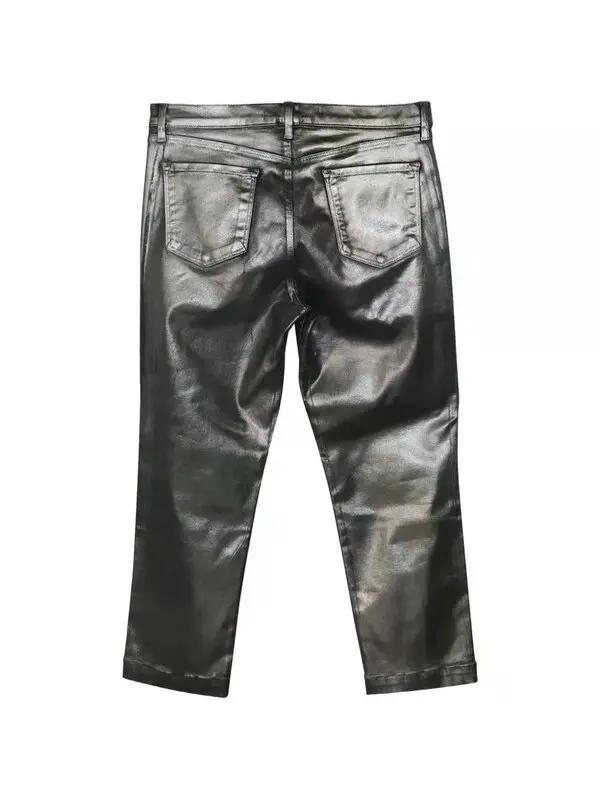 J Brand Ruby High-rise Cigarette Trousers - Silver