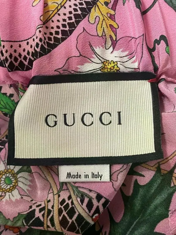 Gucci Flora Print Snake Trousers