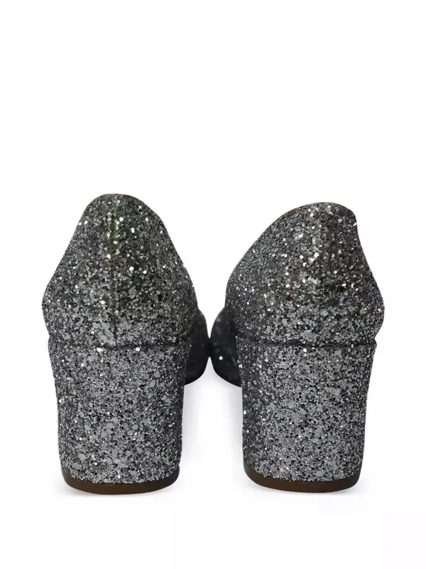 MANSUR GAVRIEL Strass-embellished Round-toe Pumps