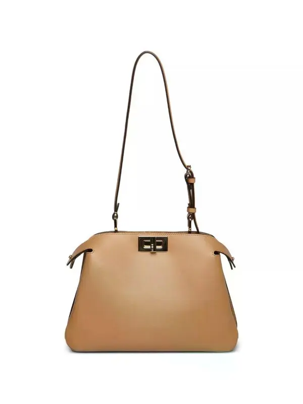 Fendi Small Peekaboo Shoulder Bag With Logo