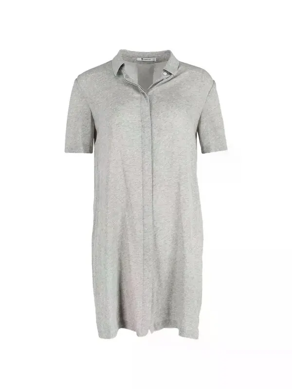 ALEXANDER WANG Fray Detail Shirt Dress - Grey