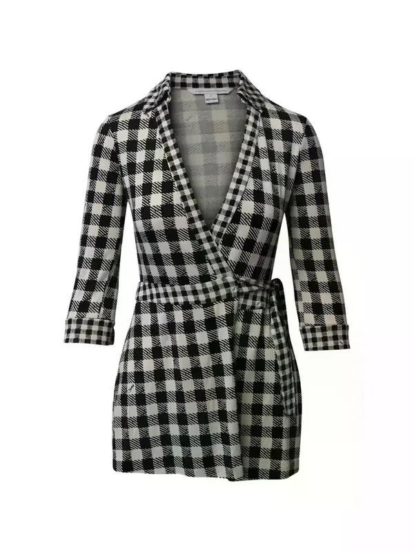Diane Von Furstenberg Checked Playsuit