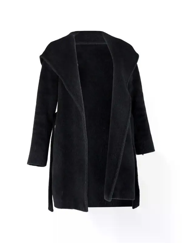 Max Mara Hooded Belted Coat