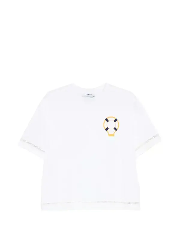 Vivetta Embroidered T-shirt - White
