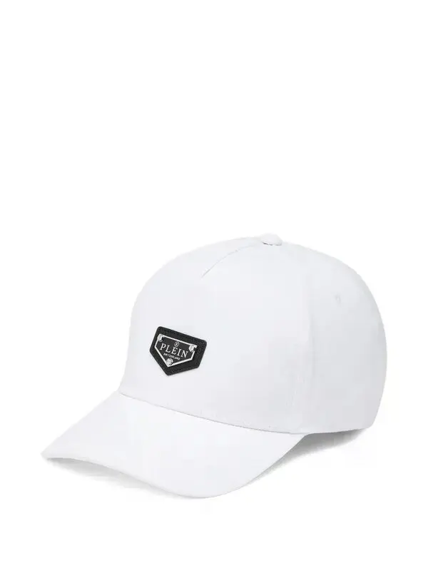Philipp Plein Logo Plaque Baseball Cap - White