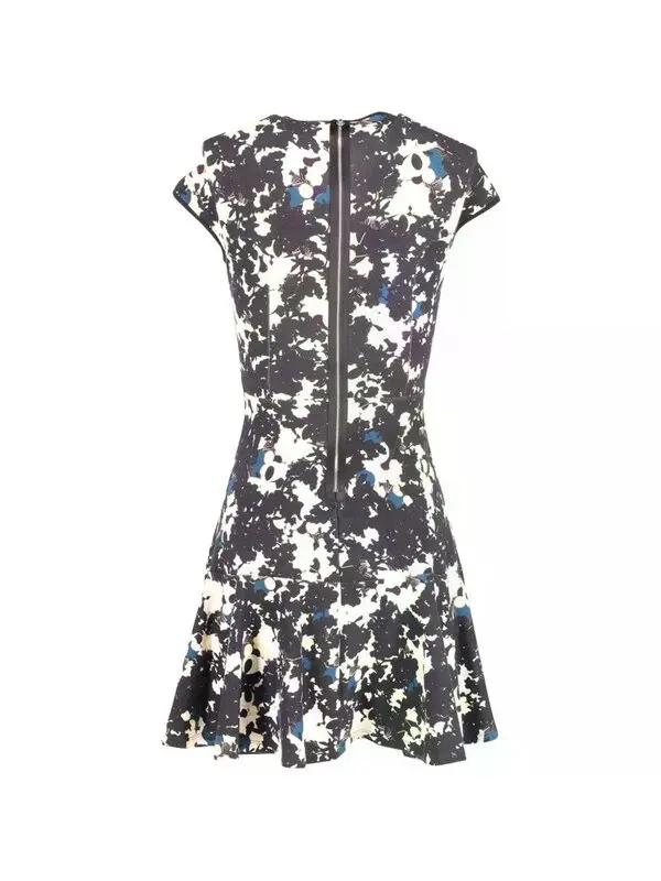 Erdem Printed Flared Mini Dress