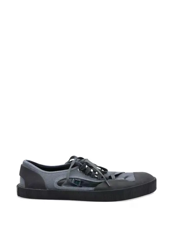 LANVIN Low-top Open Canvas Sneakers