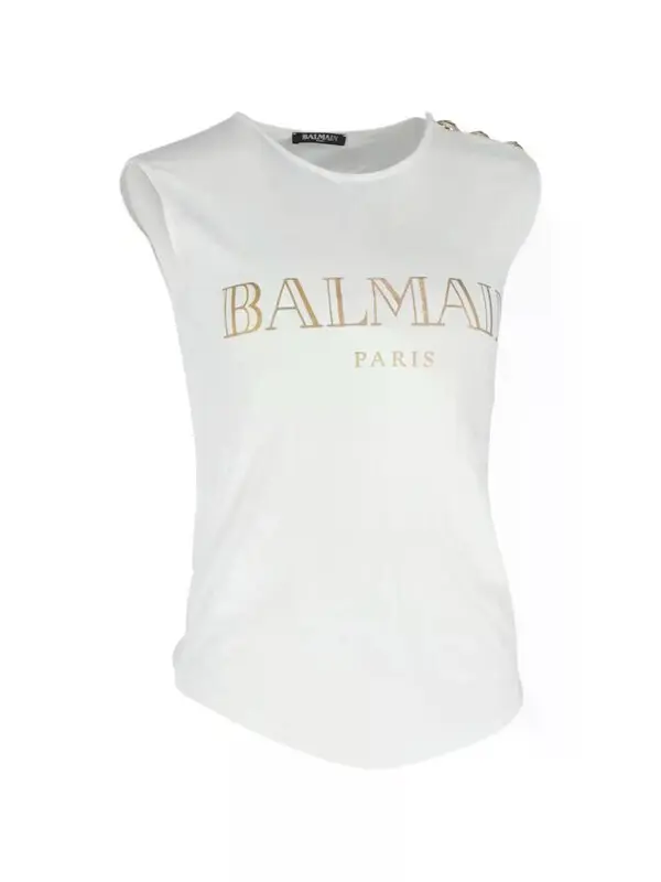 Balmain Logo-print Tank Top