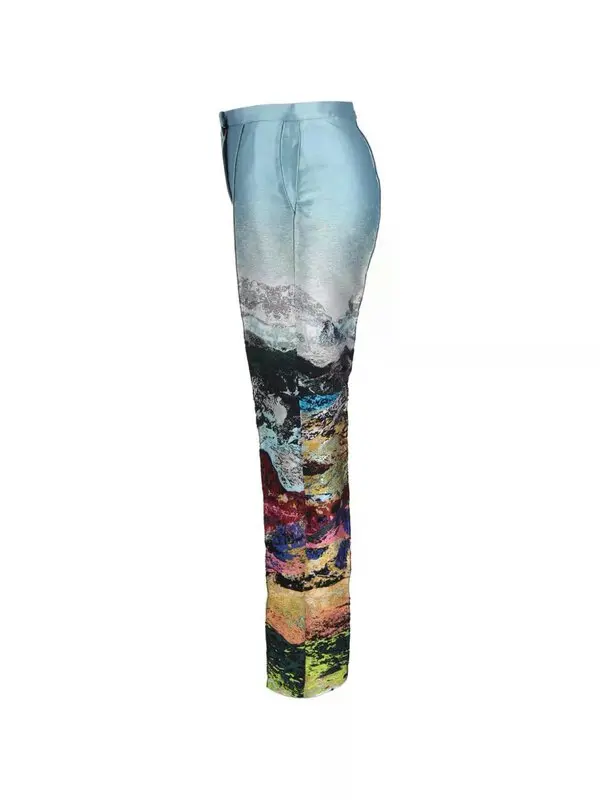 MARY KATRANTZOU Embroidered Print Trousers