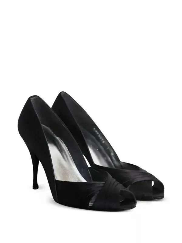 STUART WEITZMAN Crossover-strap Peep-toe Pumps