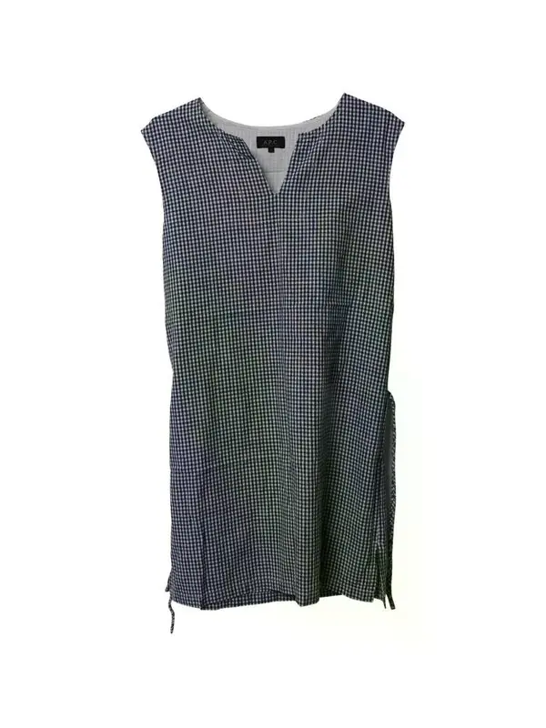 A.p.c. Gingham Tie-sides Mini Dress