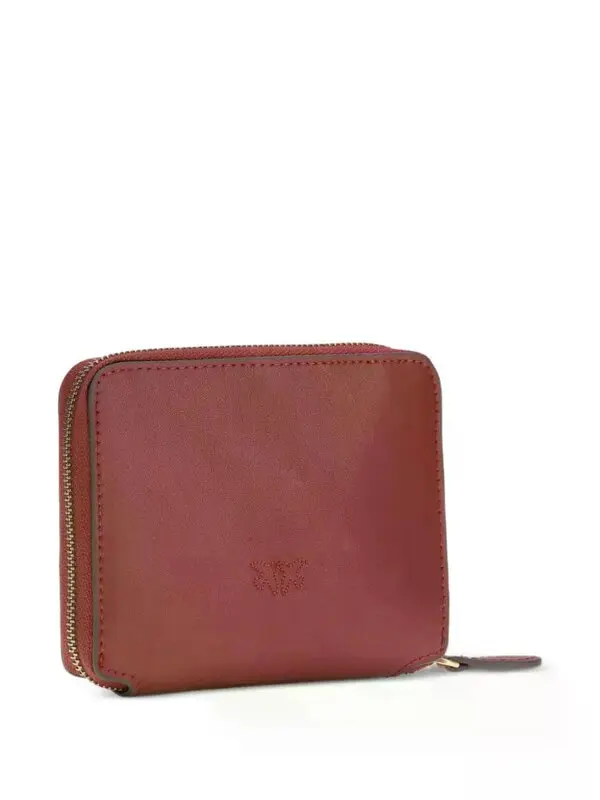 Pinko Zip-around Appliqué Leather Wallet