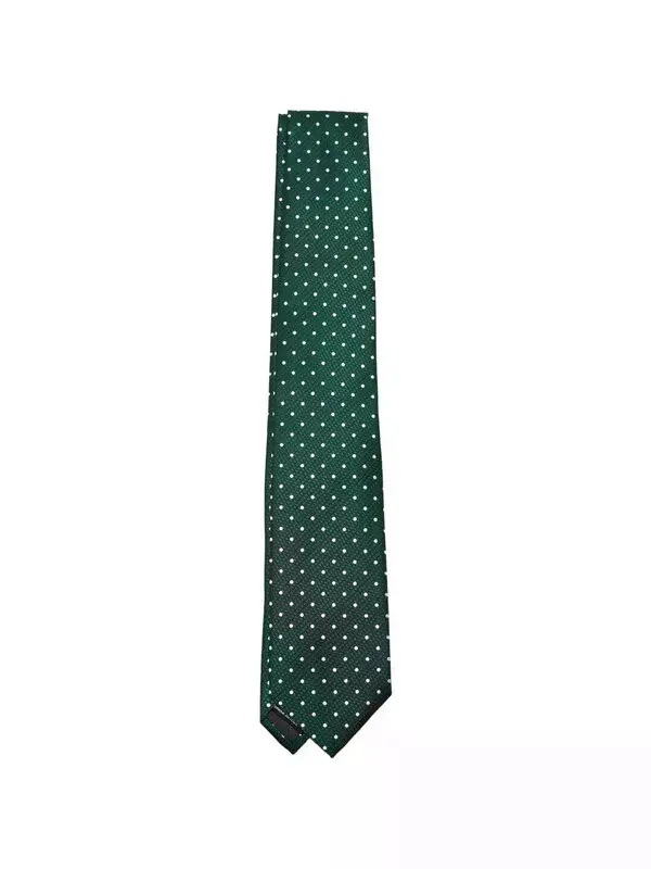 TOM FORD Polka-dot Neck Tie - Green