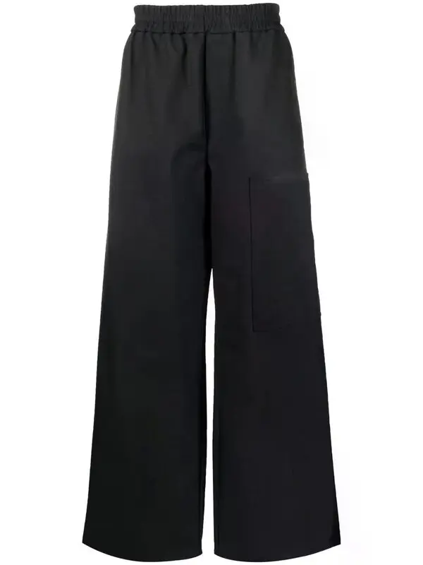 Off-White High-waisted Wide-leg Trousers