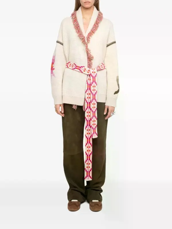 Zadig&Voltaire Fringed Belted Cardigan
