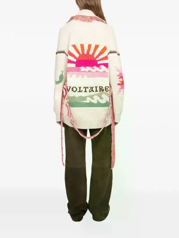 Zadig&Voltaire Fringed Belted Cardigan