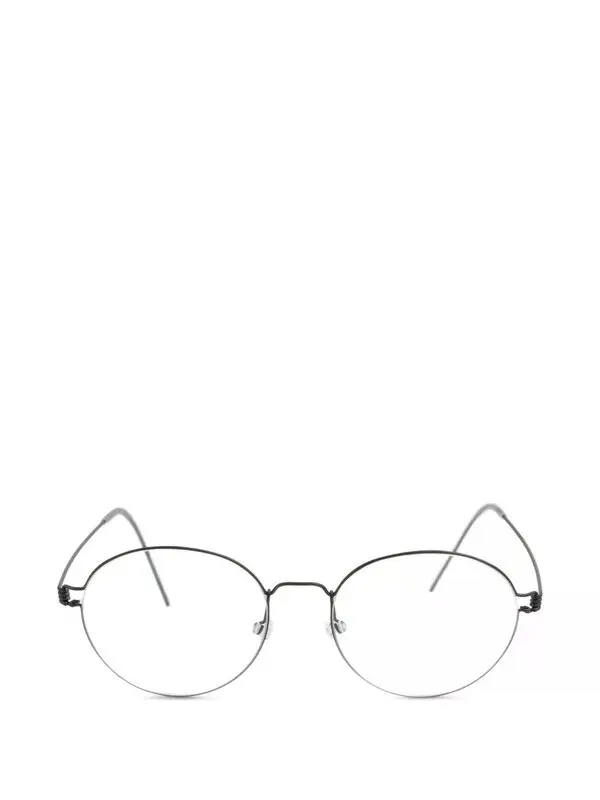 LINDBERG Panto Round Eyeglasses - Black