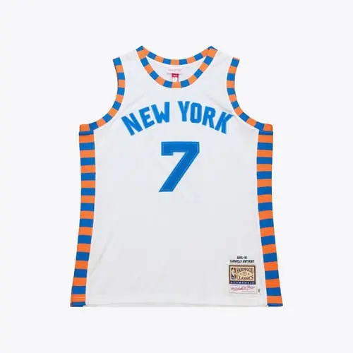 Mitchell & Ness Carmelo Anthony New York Knicks 2015-16 Hardwood Classics Authentic Jersey - White