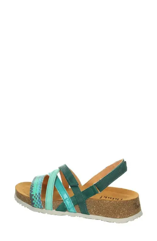 Think! Koak Slingback Sandal - Aqua/pacific