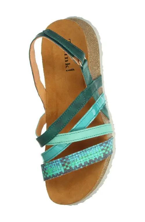 Think! Koak Slingback Sandal - Aqua/pacific