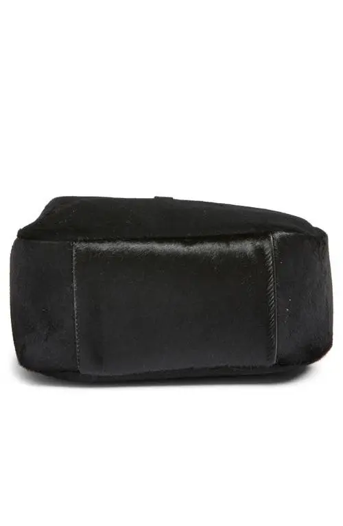 Saint Laurent Small Le 5 À 7 Genuine Calf Hair Shoulder Bag - Noir