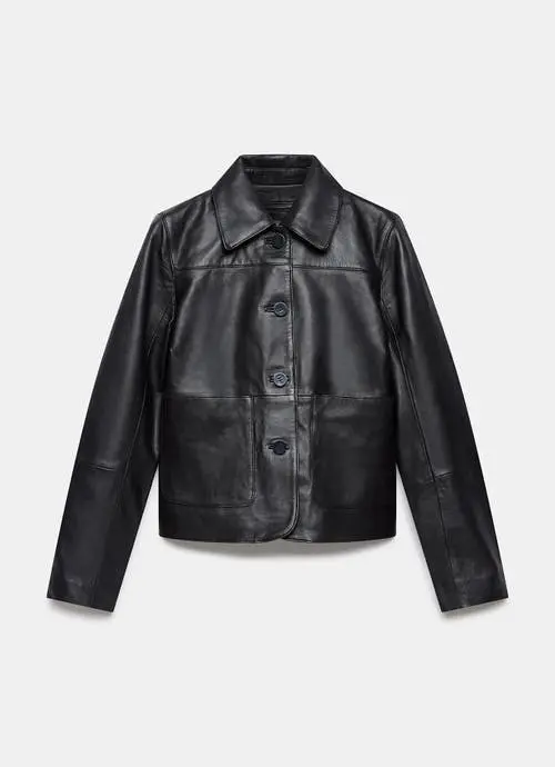 Mint Velvet Leather Pocket Detail Jacket