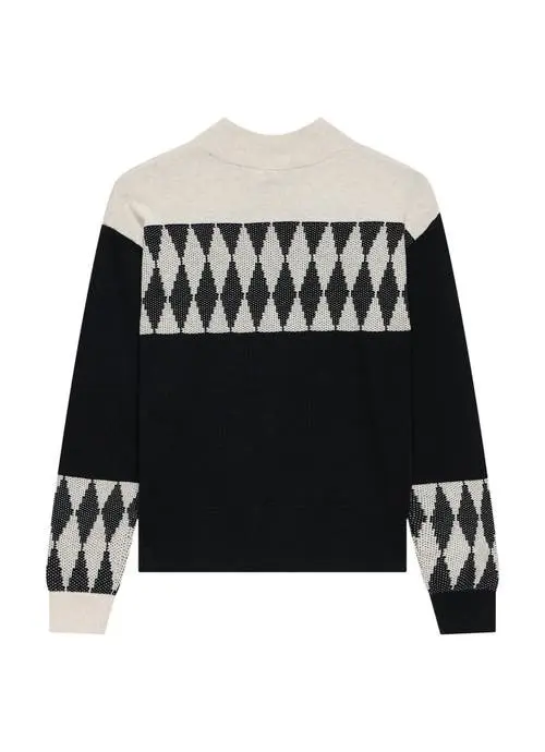 Mint Velvet Cotton Blend Graphic Sweater