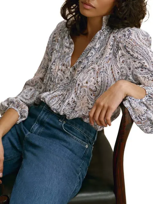 Mint Velvet Paisley Print Blouse