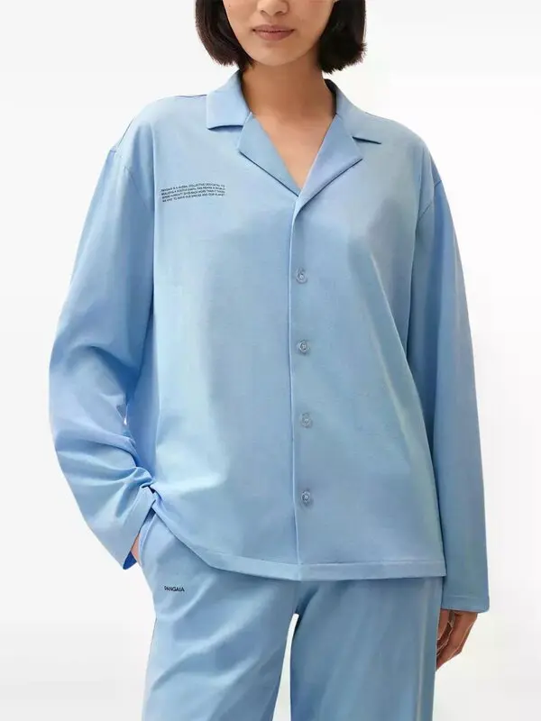 PANGAIA Lightweight Pajama Shirt - Blue