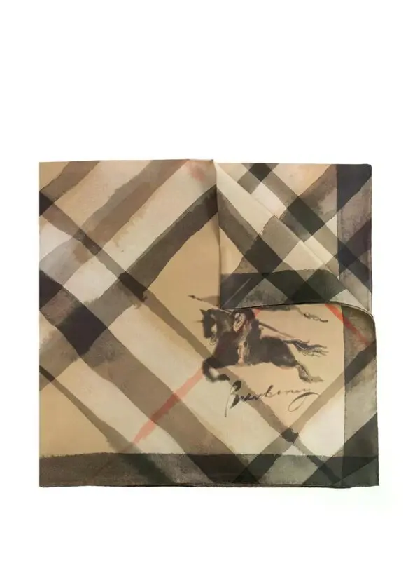 Burberry Watercolour Check Scarf - Neutrals