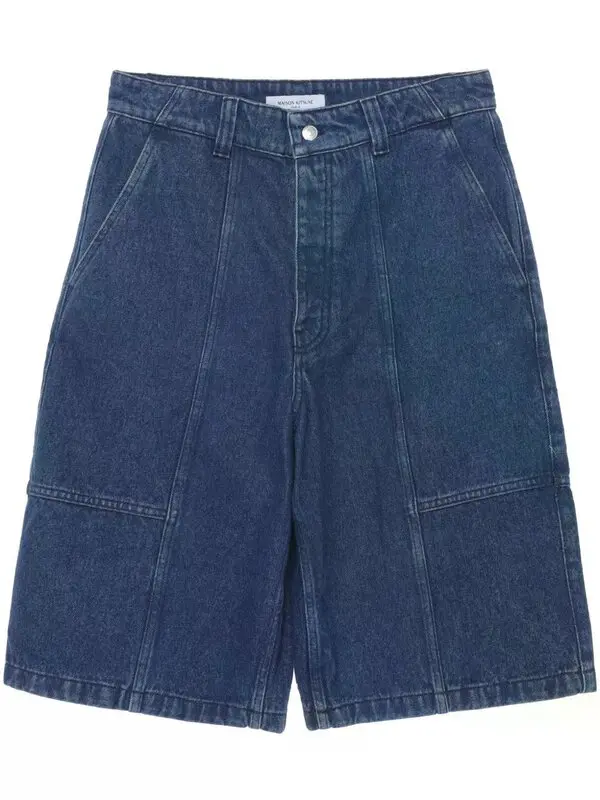 Maison Kitsuné Workwear Denim Shorts - Blue