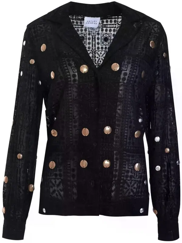 HAYLEY MENZIES Stud-embellished Shirt