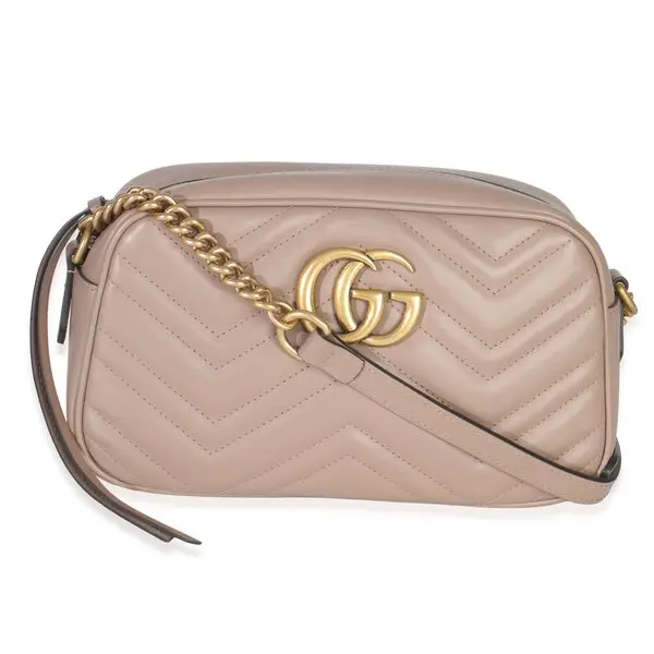 Gucci Gg Marmont Chain Shoulder Bag - Neutral