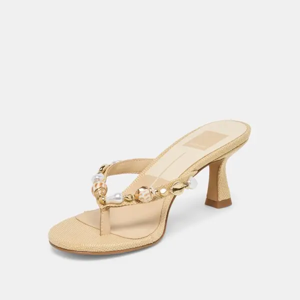 DOLCEVITA Daksie Beaded Thong Heels
