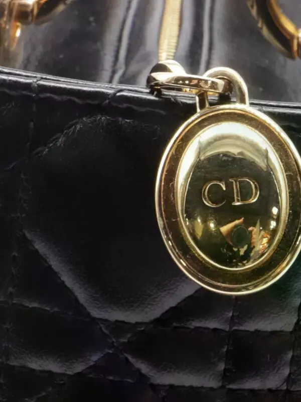 Dior Lady Top-handle Tote Bag - Black
