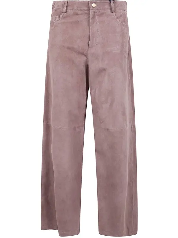 Max Mara Smmfulmine Suede Trousers