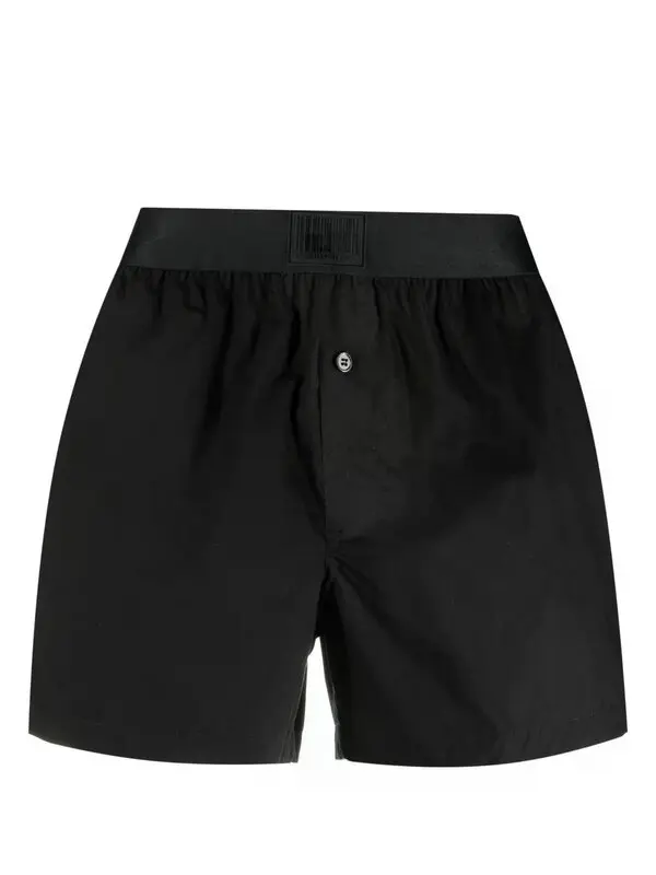 Vetements Logo-patch Swimming Shorts - Black