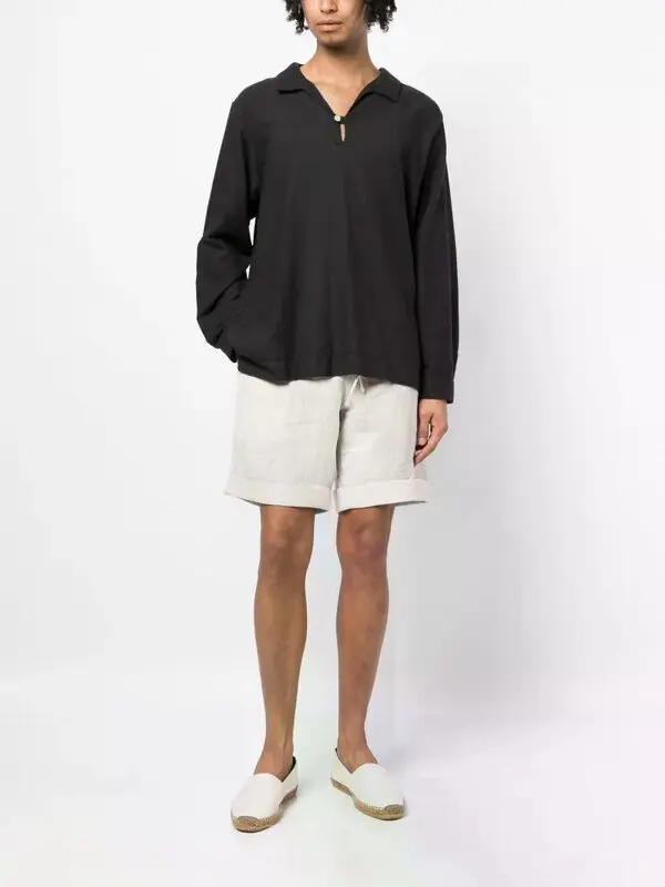 Marané Drawstring-waist Linen Shorts - Neutrals