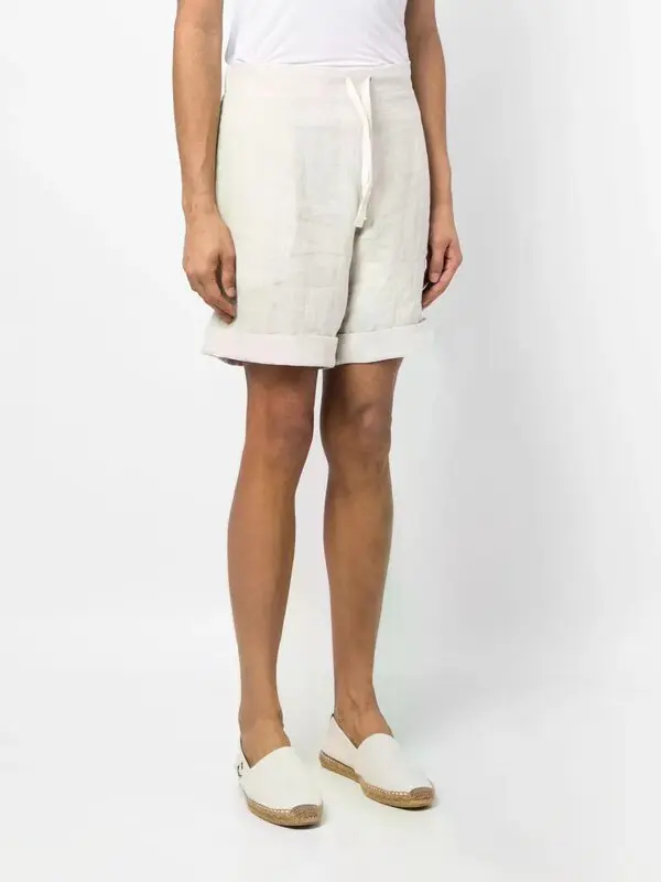 Marané Drawstring-waist Linen Shorts - Neutrals