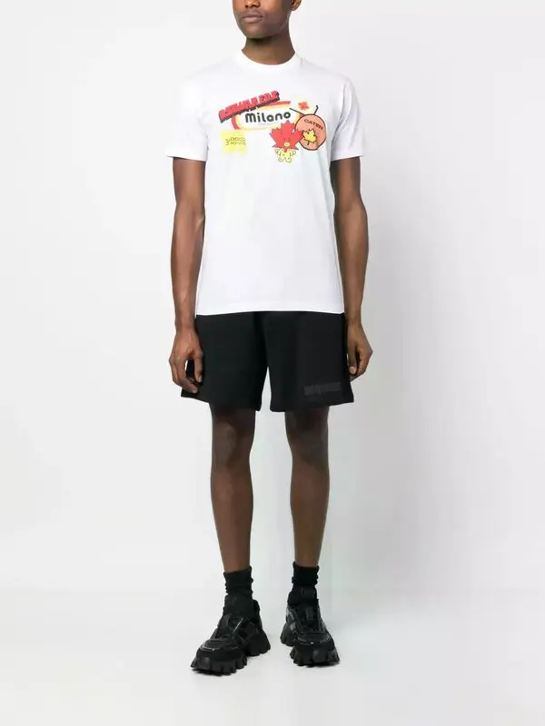 Dsquared2 Logo-print Cotton Shorts
