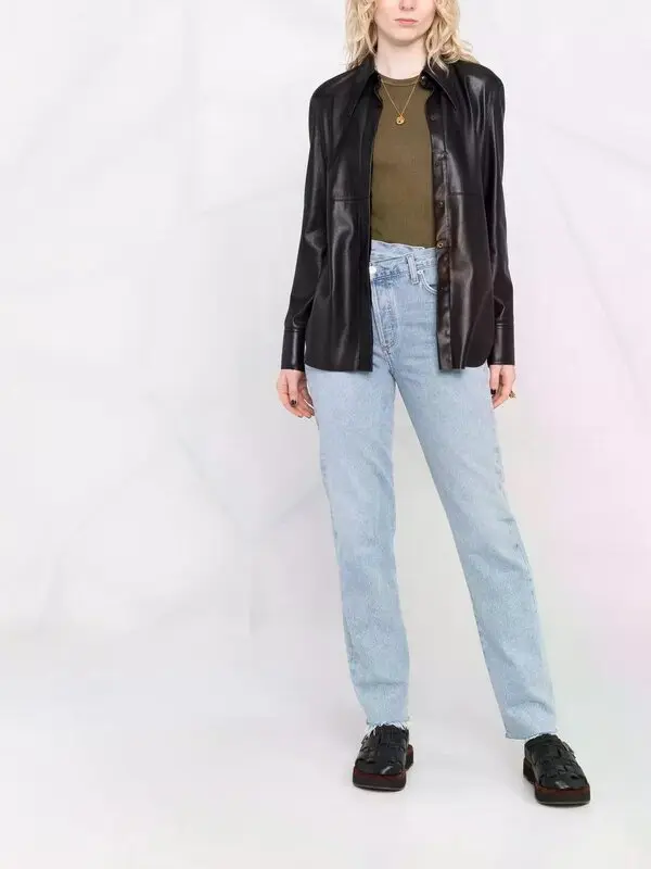 AGOLDE Criss Cross Straight-leg Jeans