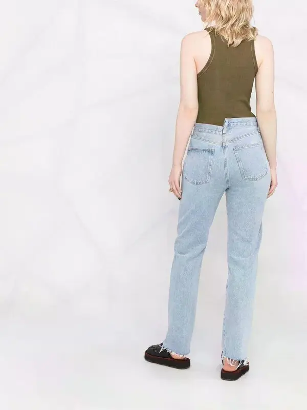 AGOLDE Criss Cross Straight-leg Jeans