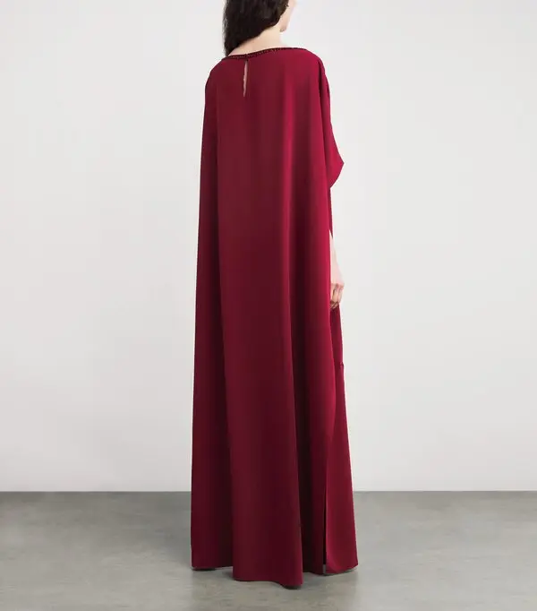 Carolina Herrera Embellished Kaftan Maxi Dress