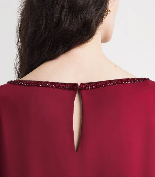 Carolina Herrera Embellished Kaftan Maxi Dress
