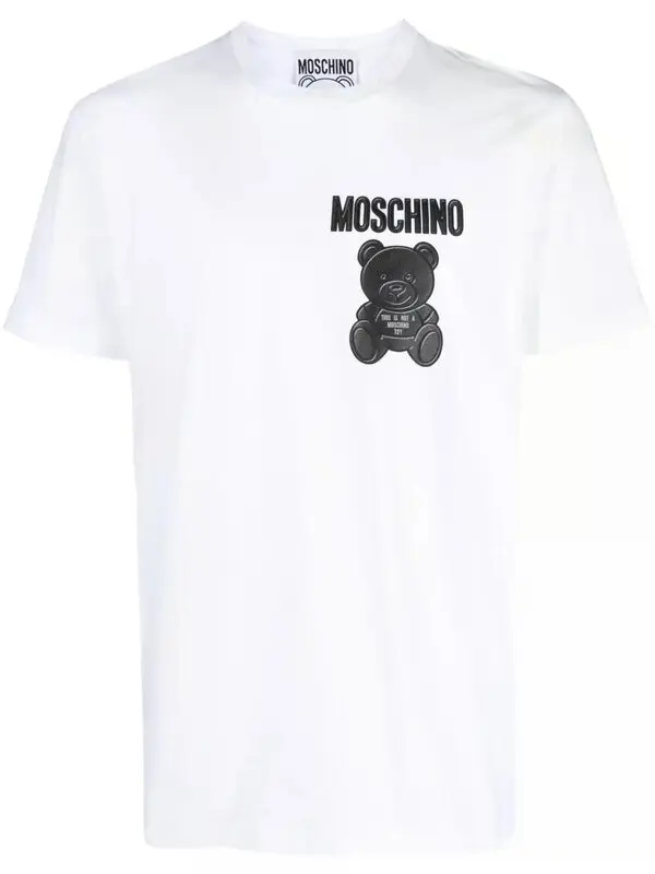 Moschino Logo-print Organic Cotton T-shirt - White