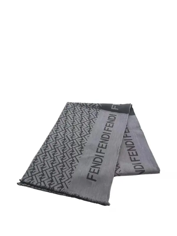 Fendi 2010 Pattern Scarf - Grey