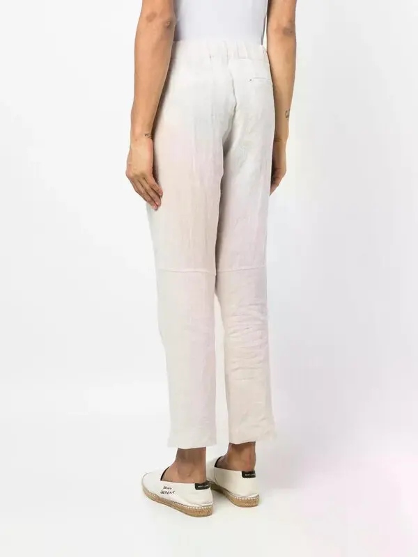 Marané Drawstring Linen Tapered Trousers