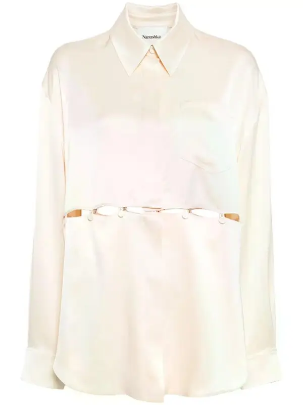 Nanushka Maxon Satin Blouse